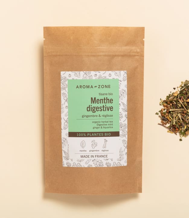 Tisane Menthe digestive BIO parfaite pour les après repas - Aroma-Zone